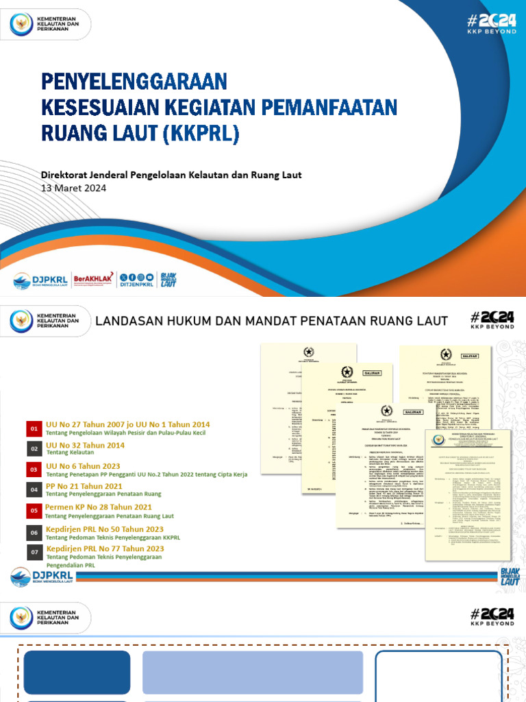 Materi Sosialisasi KKPRL - DJPKRL | PDF