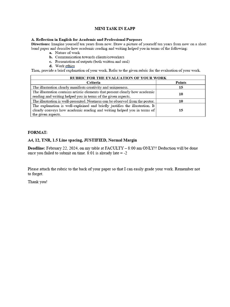 Mini Task in Eapp | PDF