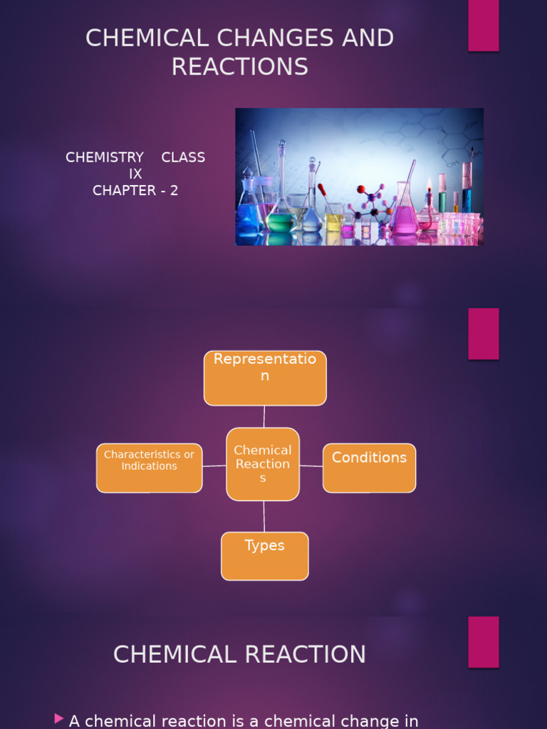 Ch.2 Chemical Reactions Class 9 | PDF