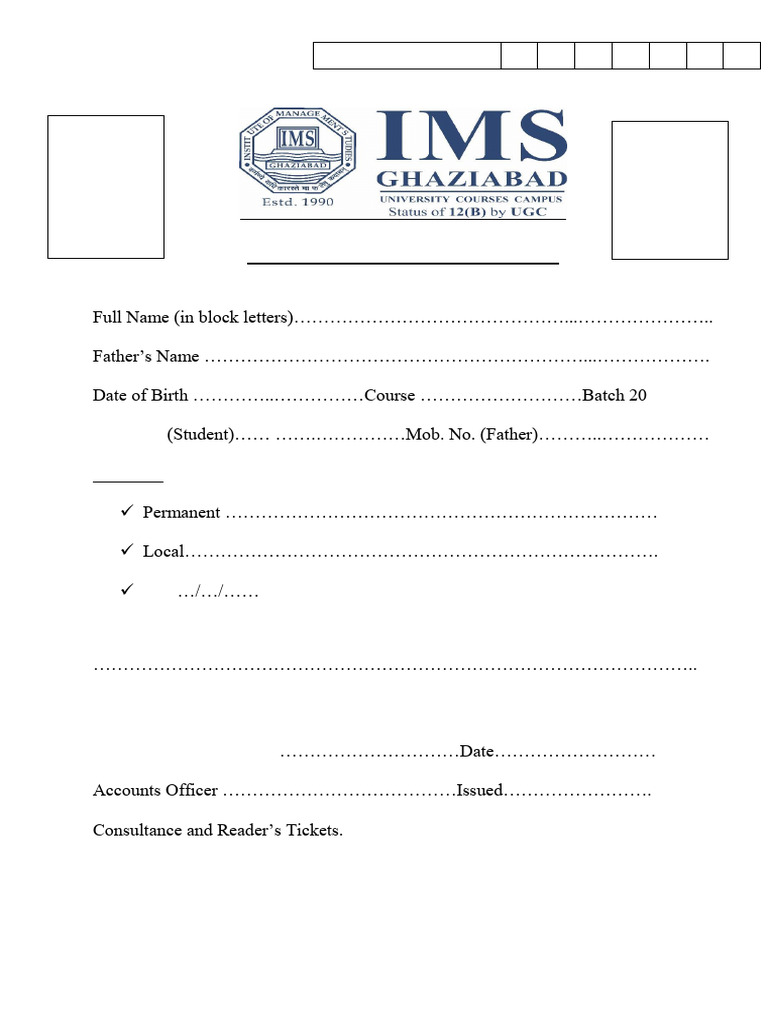 Library Membership Application Form | PDF