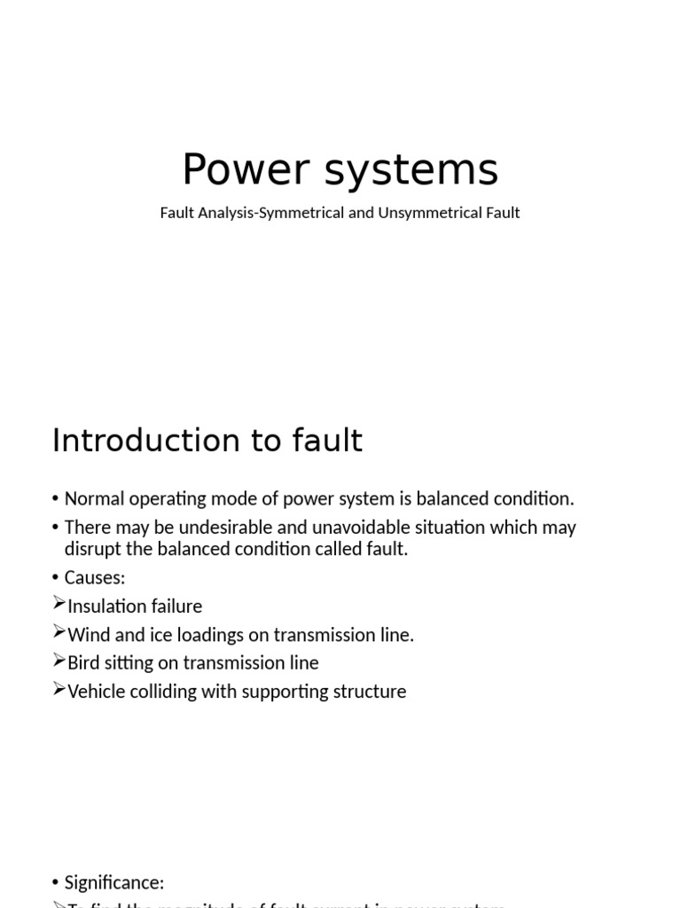 POWER SYSTEM | PDF