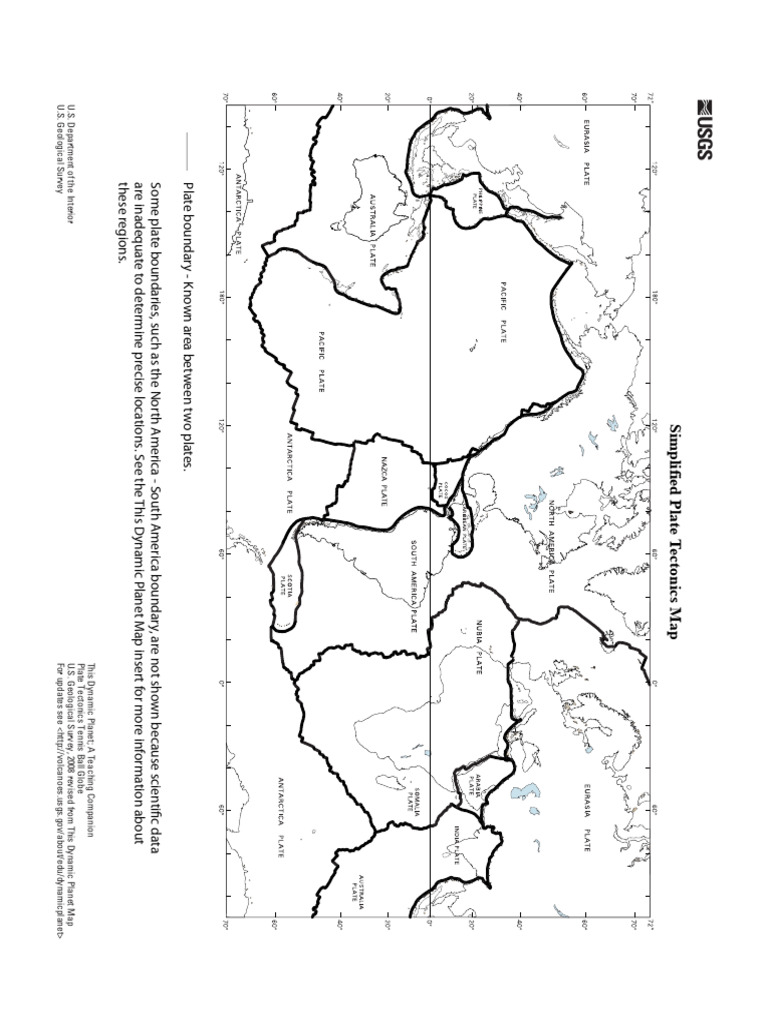 Simplified Tectonic Plate Map | PDF