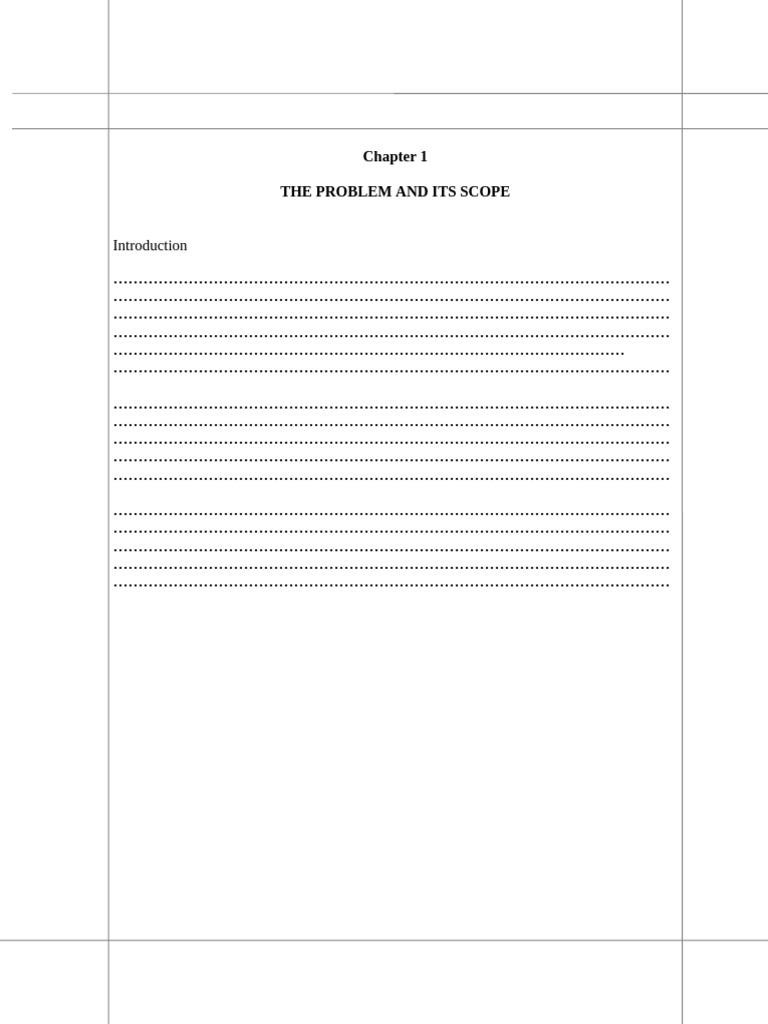 Thesis Template Whole Paper | PDF