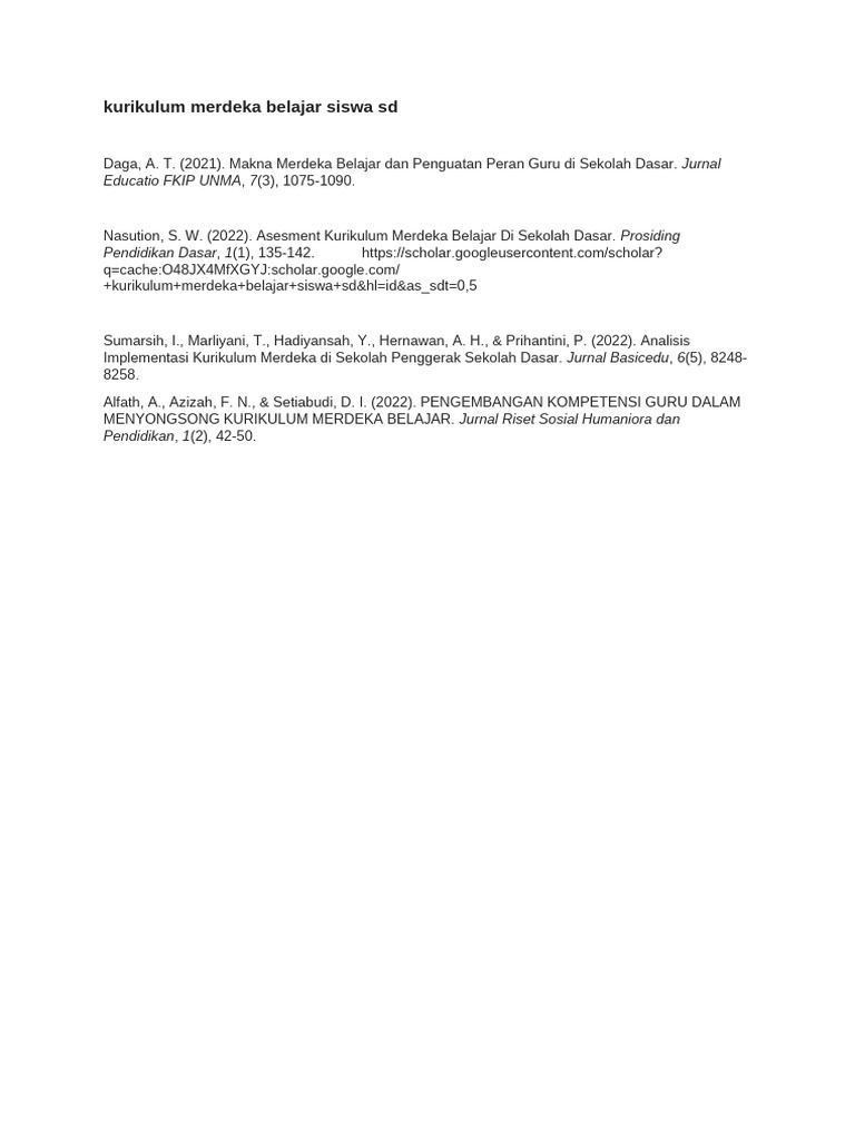 Daftar Rujukan | PDF