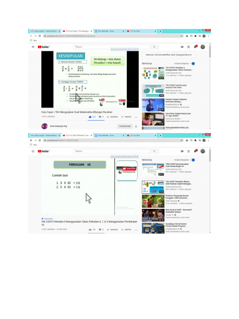 Daftar Screenshot YT | PDF