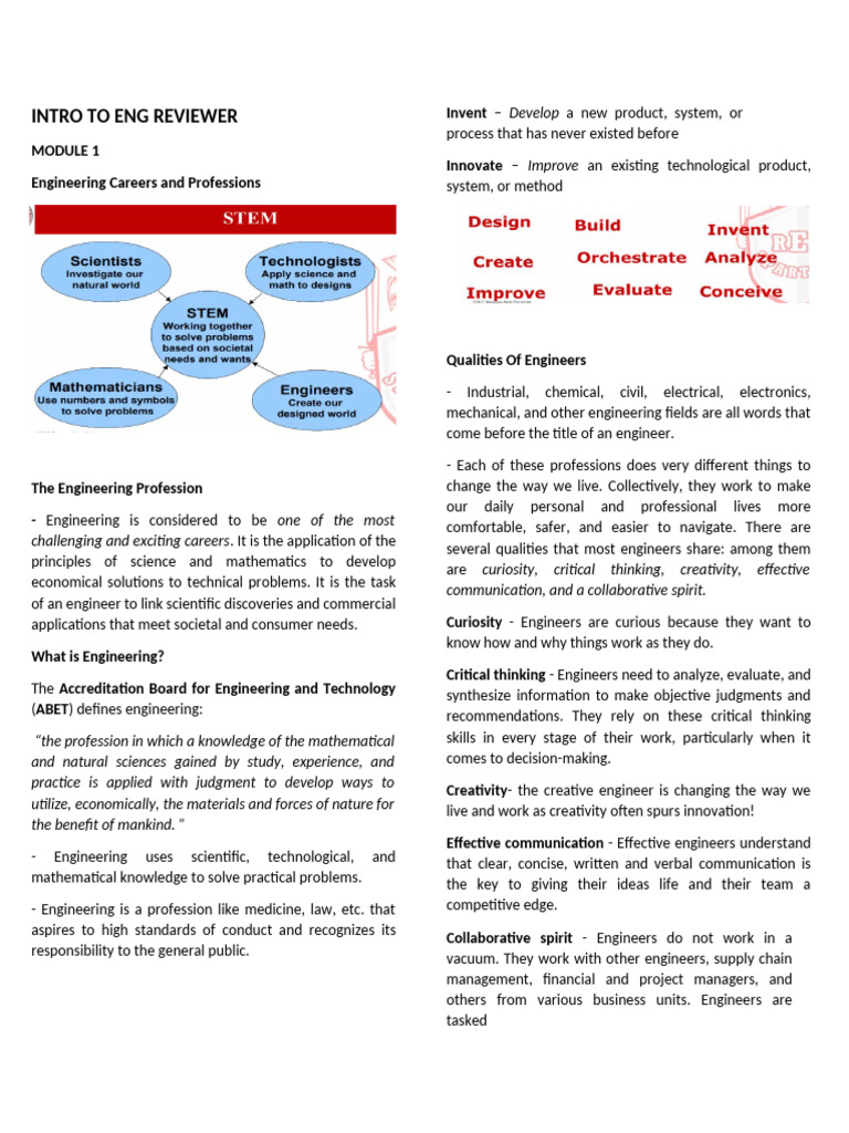 Intro To Eng Reviewer | PDF