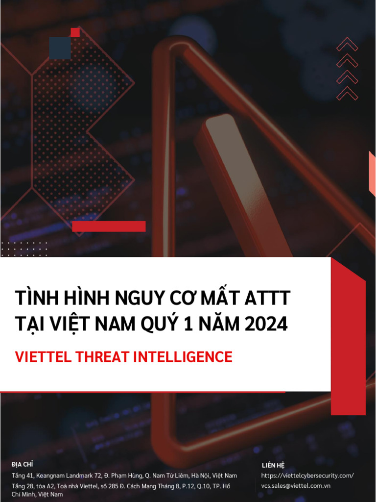 Final Tinh Hinh Nguy Co Mat ATTT Tai Viet Nam Quy 1 Nam 2024 1 | PDF