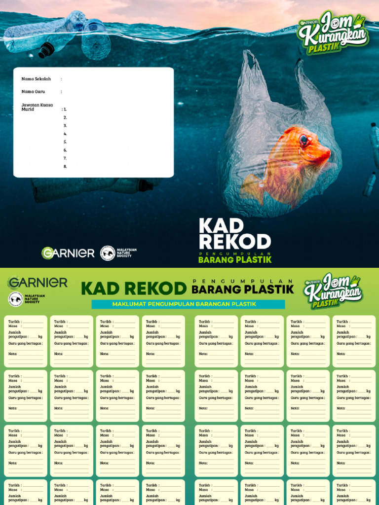 Kad Rekod - Jom Kurangkan Plastik | PDF