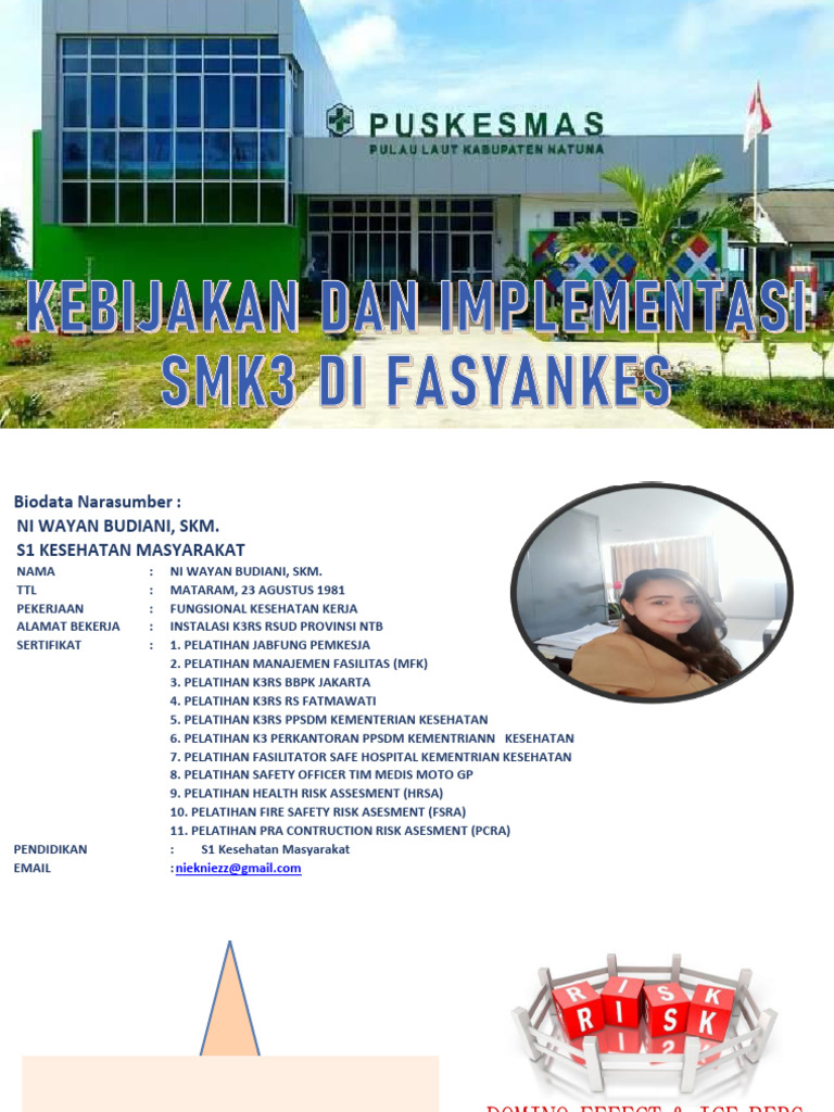 Kebijakan Dan Implementasi SMK3 Fasyankes FIX | PDF | Pengembangan Diri | Sains & Matematika