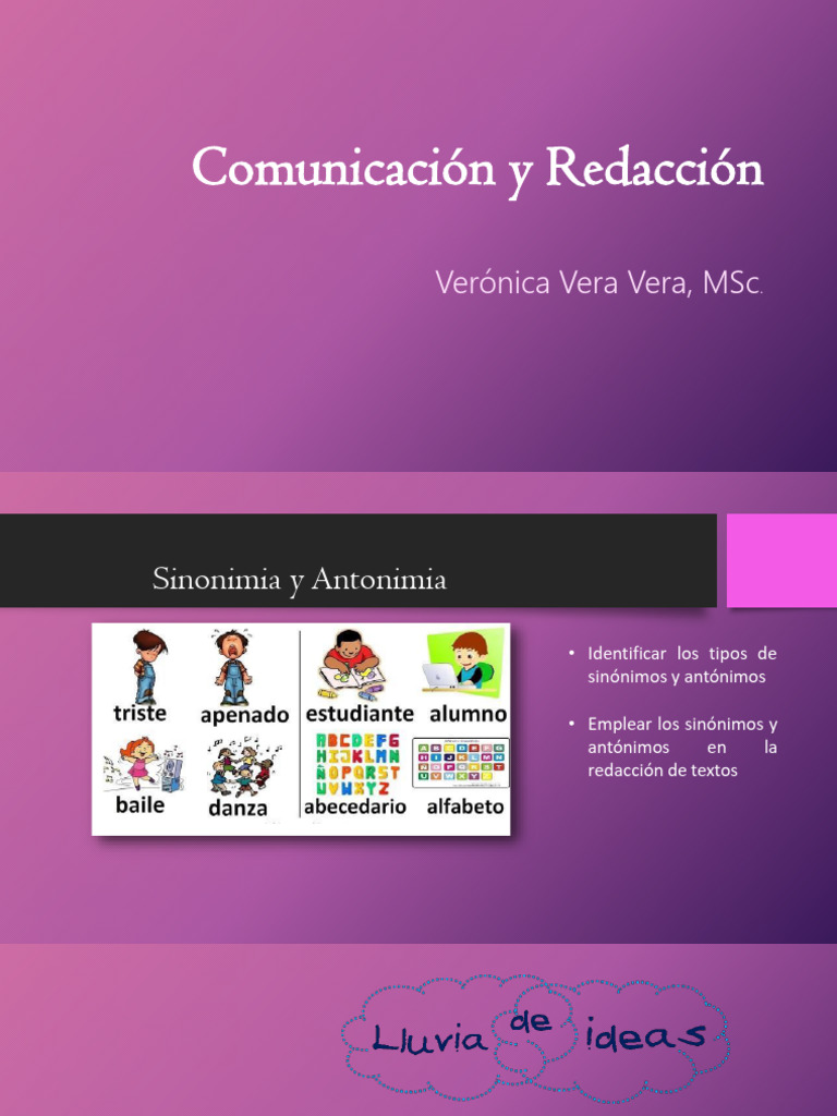 Sesion7 - Sinonimos y Antonimos | PDF