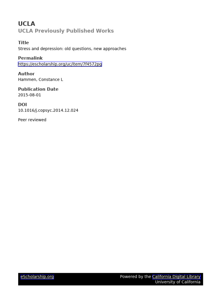 UCLA Previously Published Works: Title | PDF
