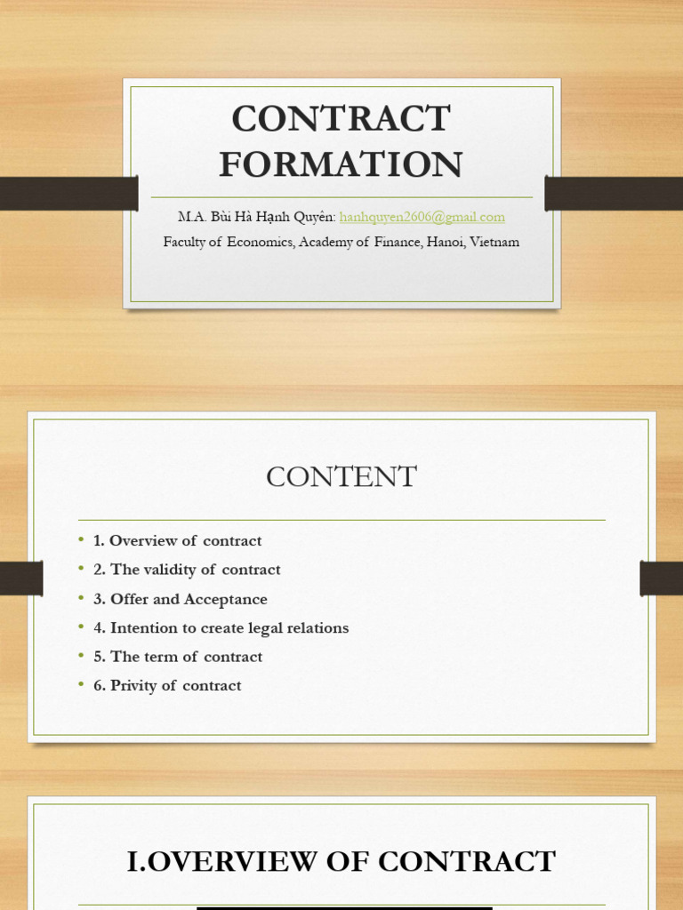 Contract Formation | PDF