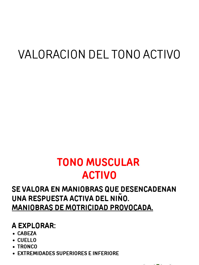 valoracion del tono | PDF