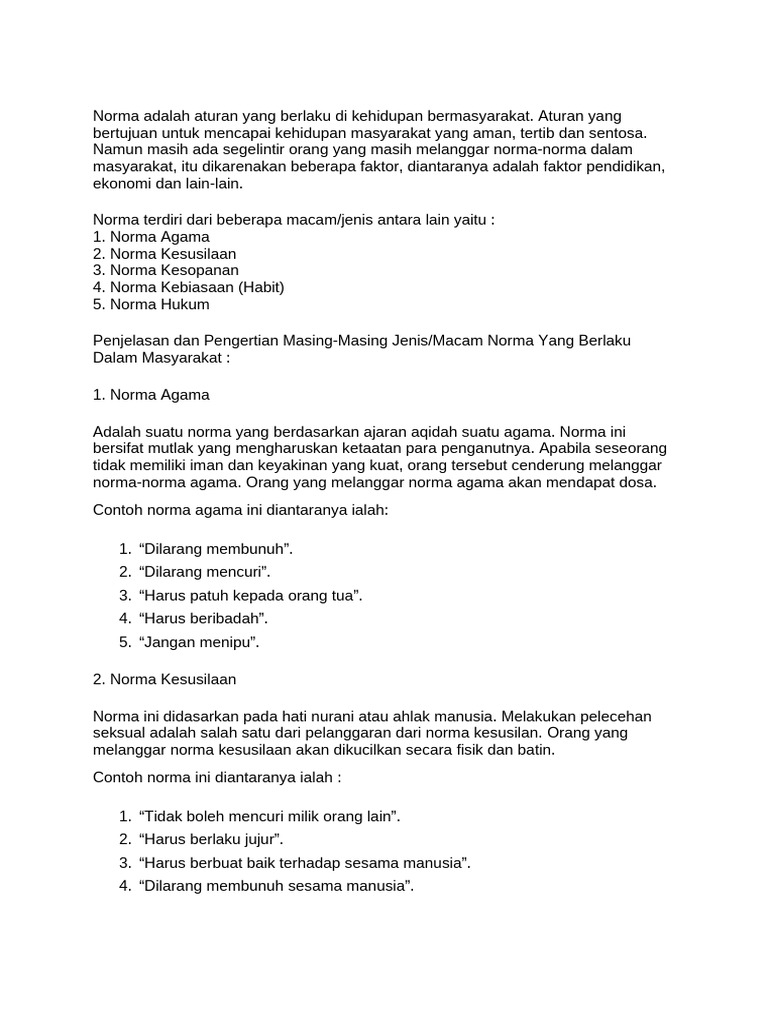 (Materi) Norma | PDF