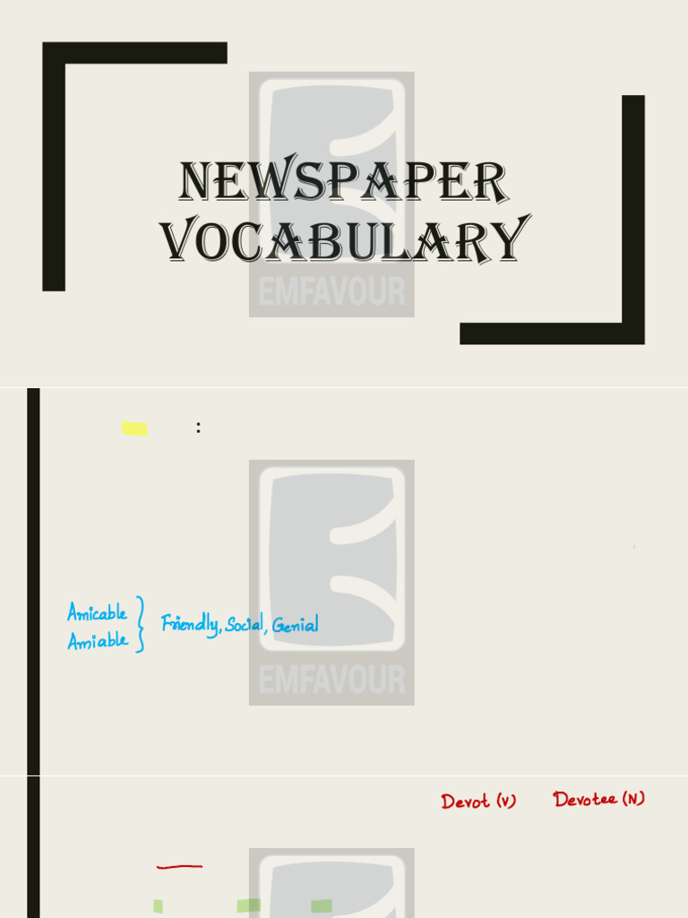 English_ Newspaper Based Vocabulary-3 | PDF