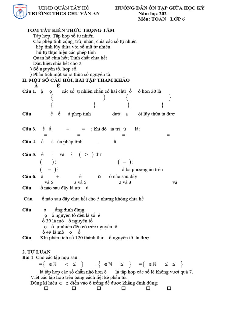 Hdot Gki-Toán 6 (24-25) | PDF