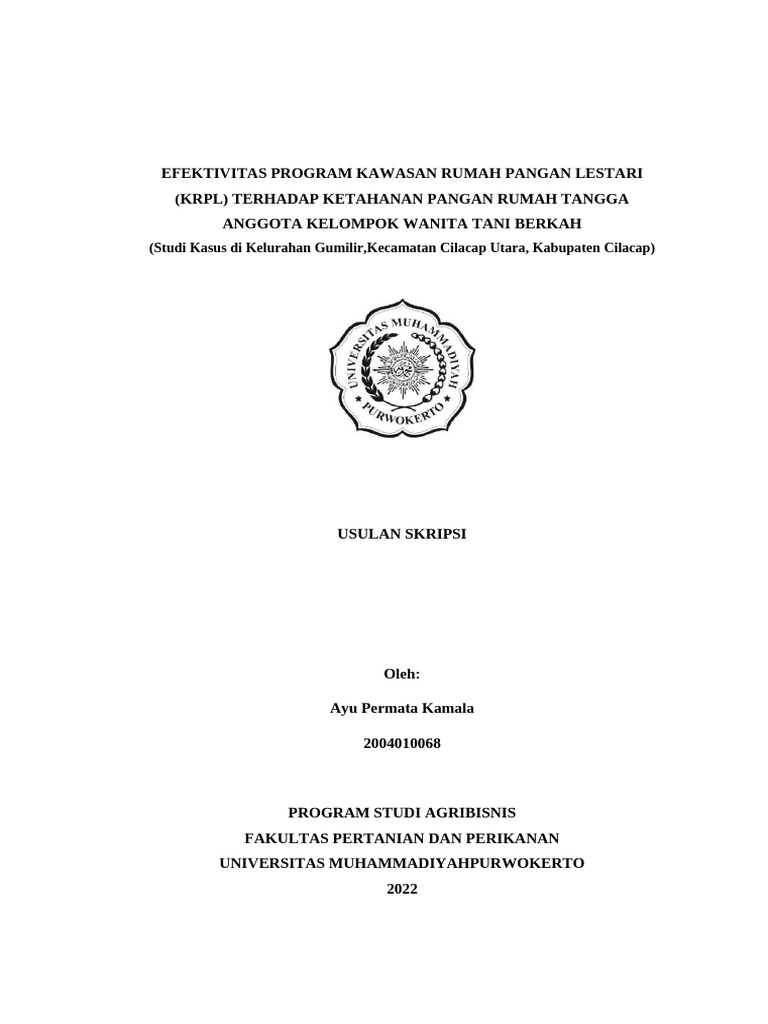 Ayu Kemala Revisi Baru | PDF