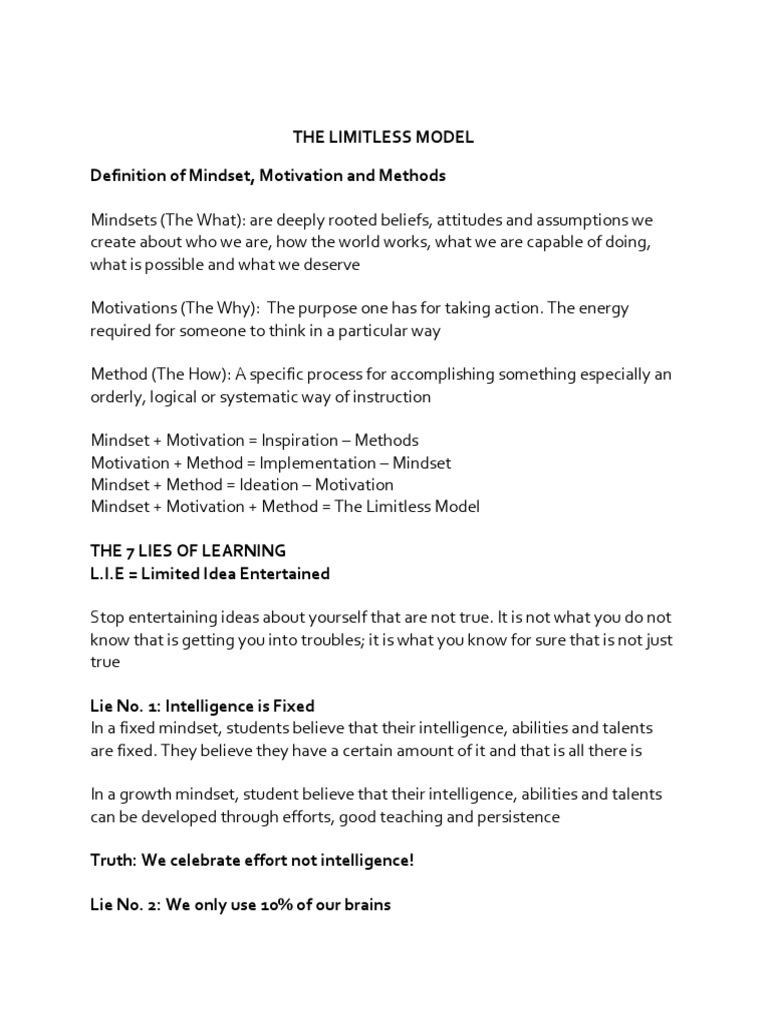 The Limitless Model 1 Pdf