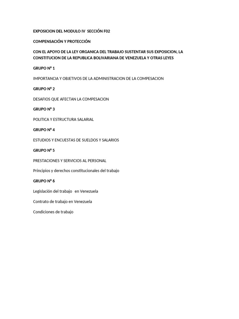 Exposicion Del Modulo IV Sección f02 | PDF