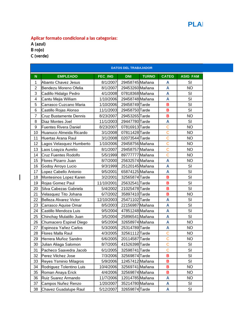 01 Formato - Condicional | PDF