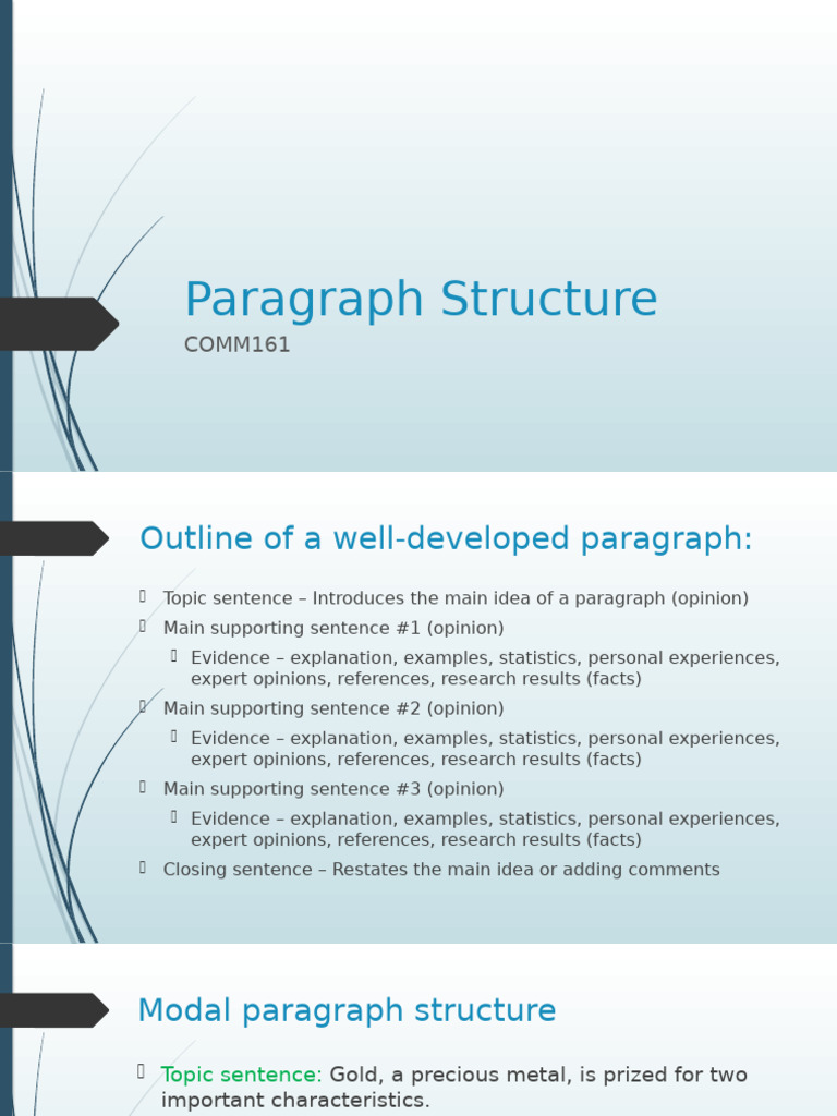 Paragraph Structure | PDF