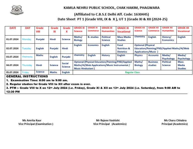Updated Pt 1 Ut 1 Datesheet 2024 10 12 1 Pdf