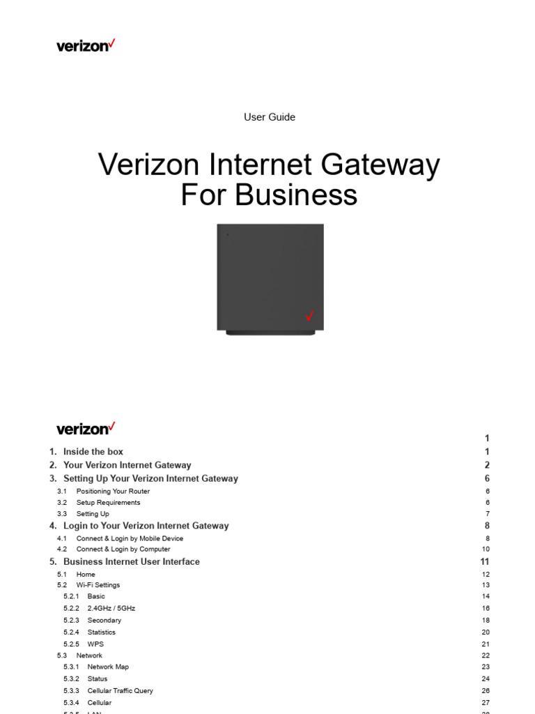 Business Internet Gateway User Guide Manual v2.5.1 05252022 | PDF