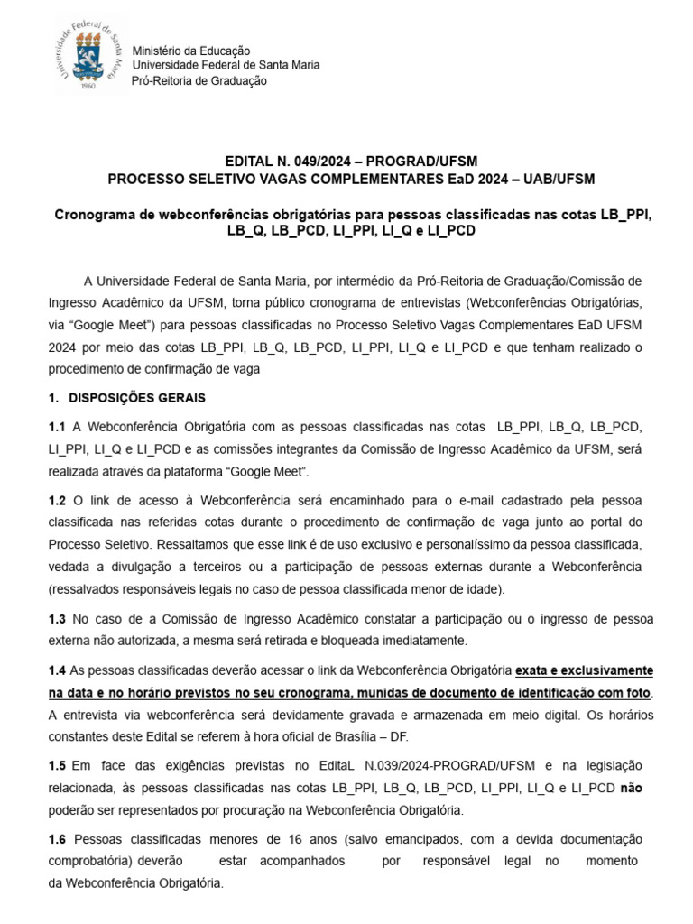 Cronograma Da Entrevistas para Publicacao - Docx 1 | PDF