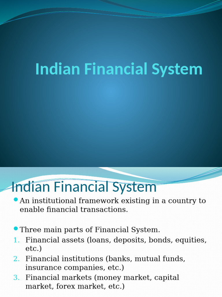Indian Financial System | PDF | Derivative (Finance) | Futures Contract