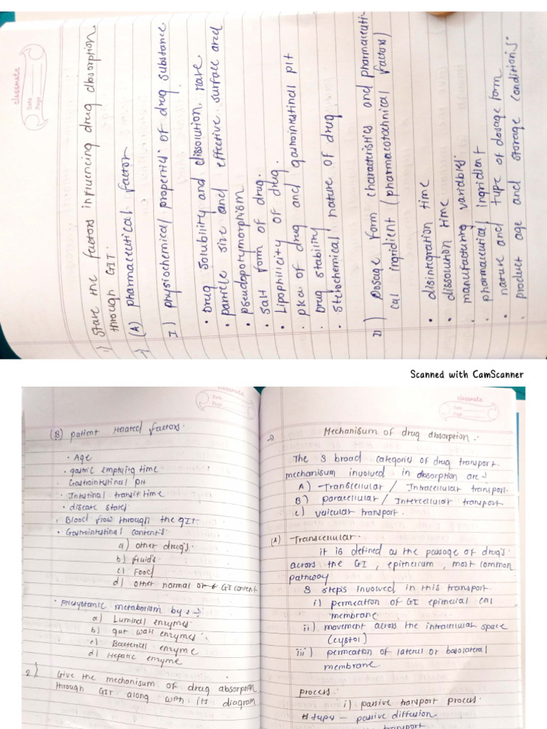 Biopharmaceutics Tutorial1 | PDF