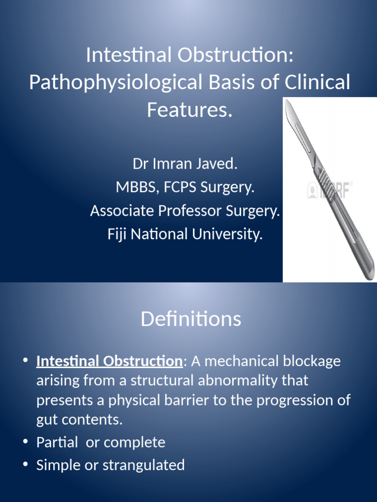 Intestinal Obstruction | PDF