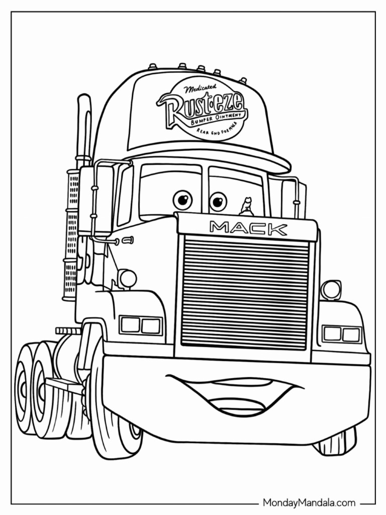 Mack-Hauler-Truck-Coloring-Page | PDF