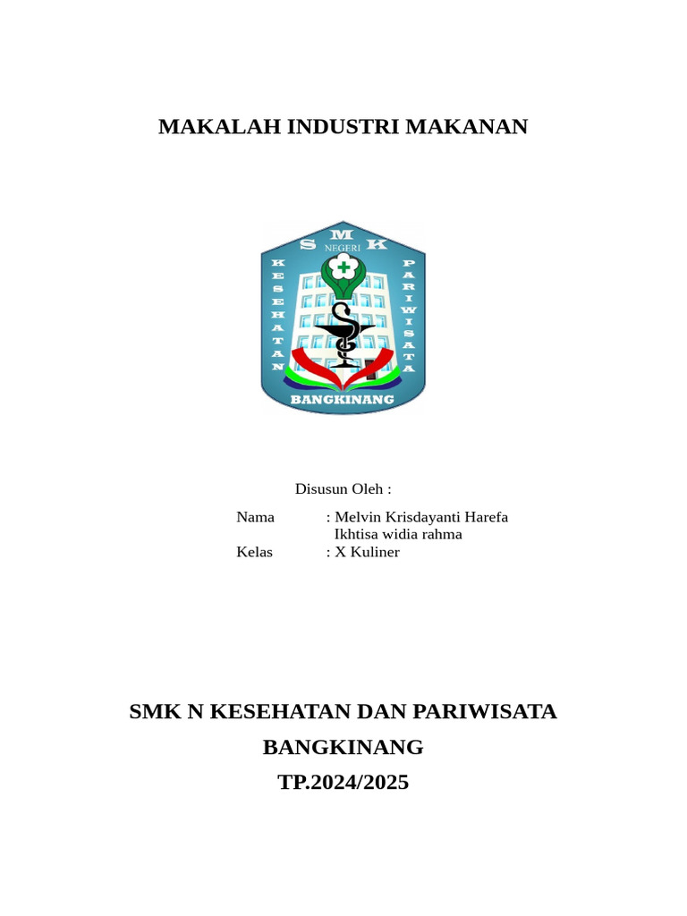 Makalah Industri Makanan Manda | PDF