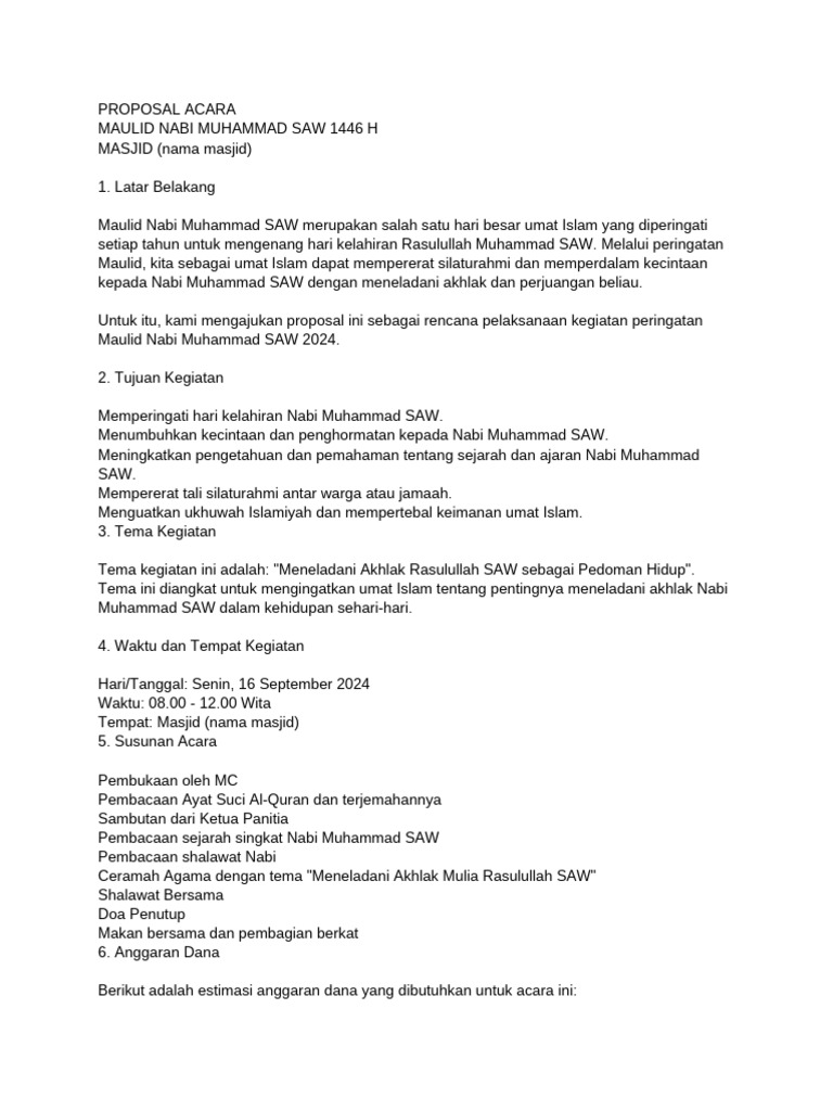 PROPOSAL ACARA 1232 Rev | PDF