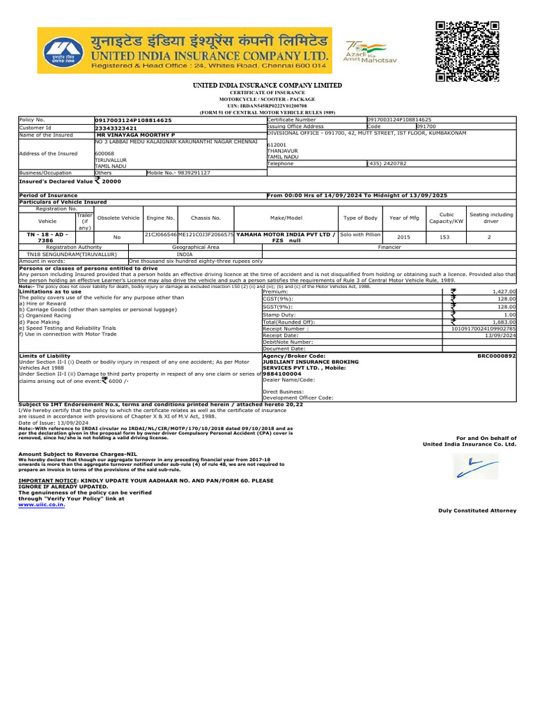 Vinayaga Moorthy p | PDF