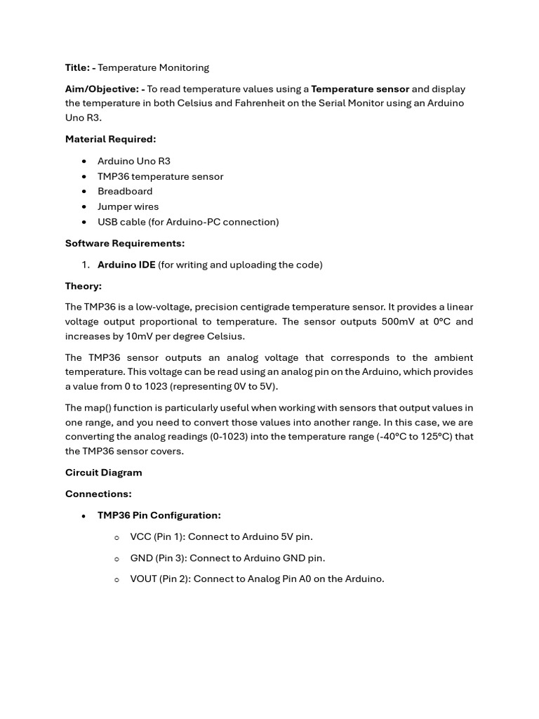 Temperature Monitoring | PDF