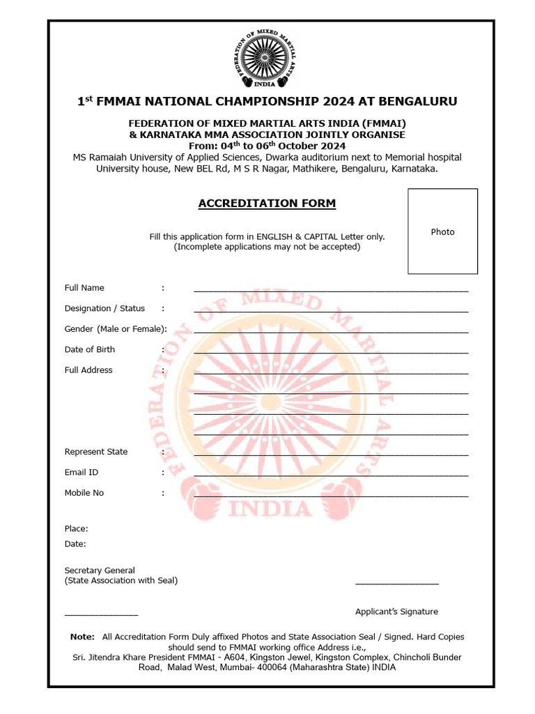 Accreditation Form | PDF | Finance & Money Management
