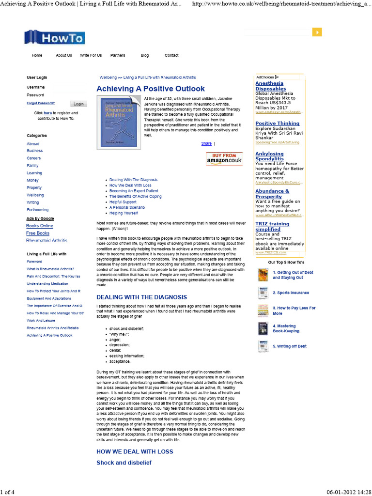 Achieving A Positive Outlook | PDF