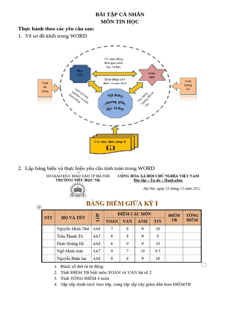 BAI TAP KIEM TRA Cuoi Ky K48 - D T 1 | PDF