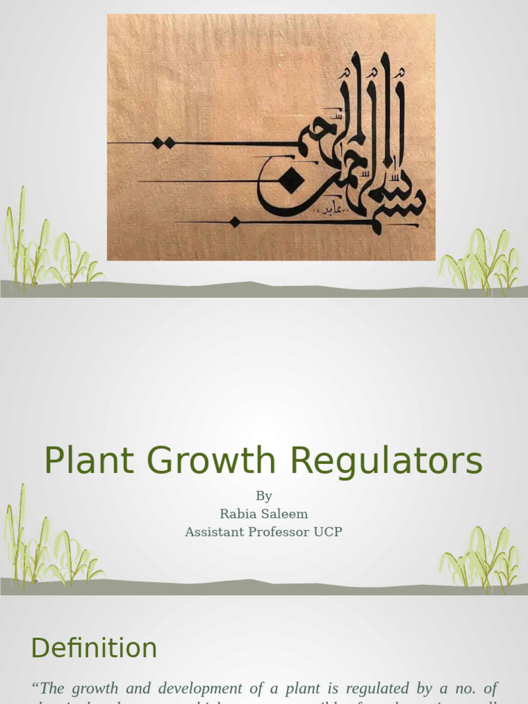 Plant Growth Regulators | PDF