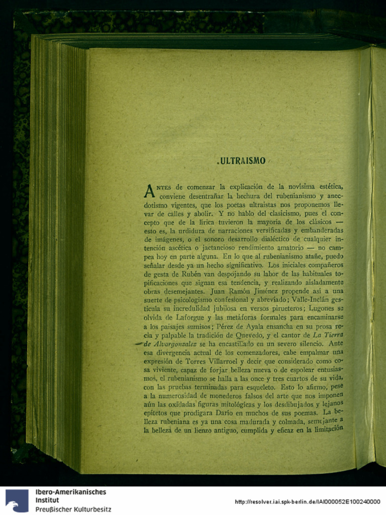 El Ultraismo. Borges. Original | PDF