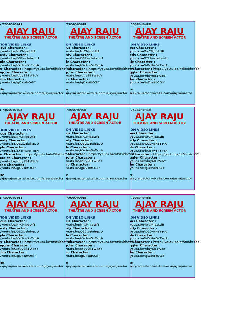 Ajay Raju Ajay Raju Ajay Raju: Theatre and Screen Actor Theatre and ...