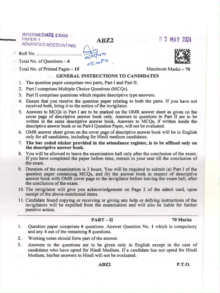 Acc QP May 2024 | PDF