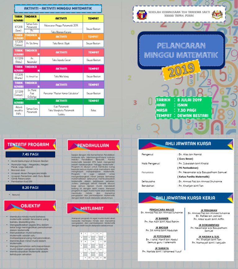 Minggu Math Buku Program | PDF