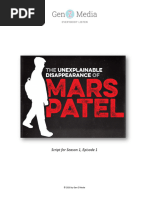 Mars Patel Character Analysis Guide | PDF