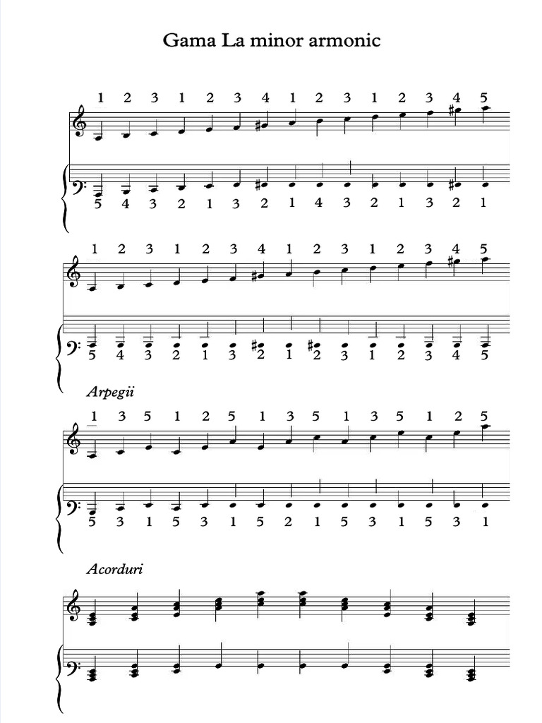 Gama La Minor Armonic | PDF