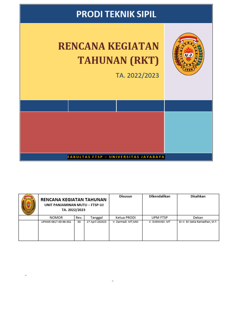 RKT PRODI sipil 2022-2023 NEW | PDF