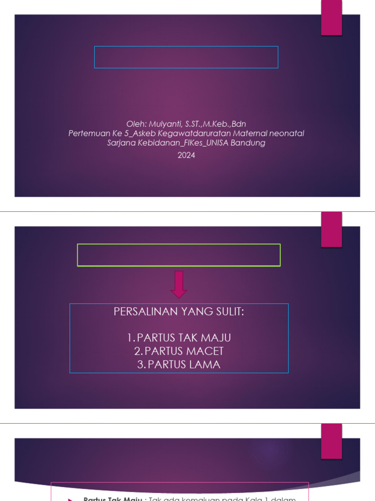 DISTOSIAPERSALINAN - Mulyanti-8 Okt-24 | PDF