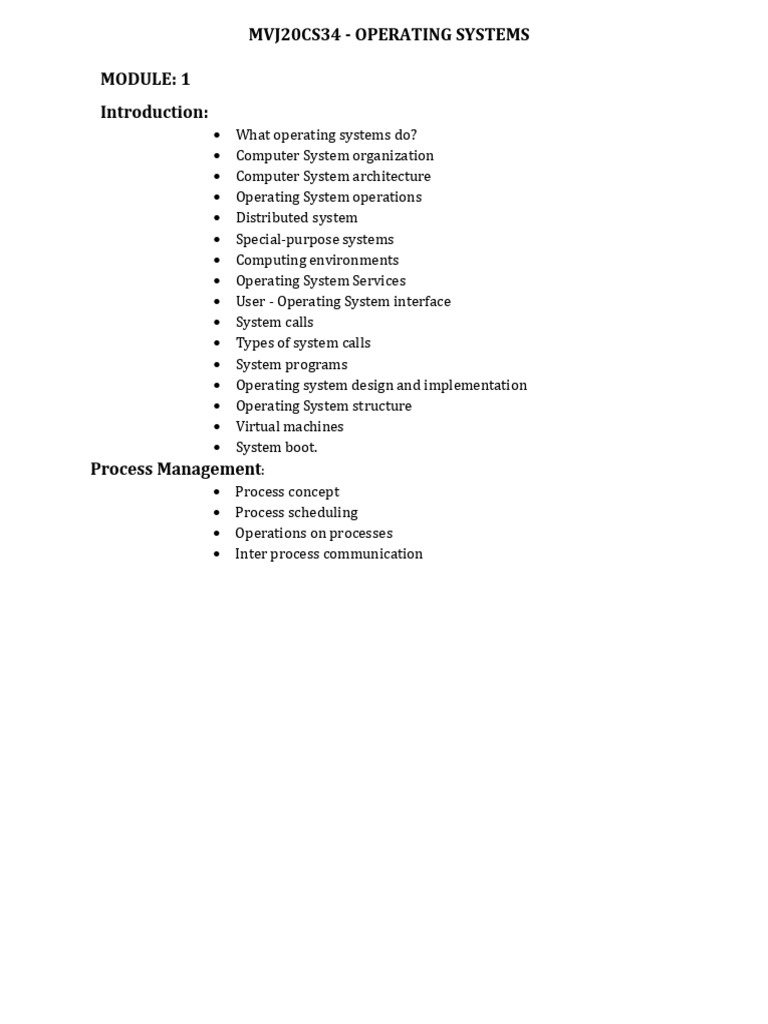 Module_1 Process Management | PDF Module_1 Process Management | PDF