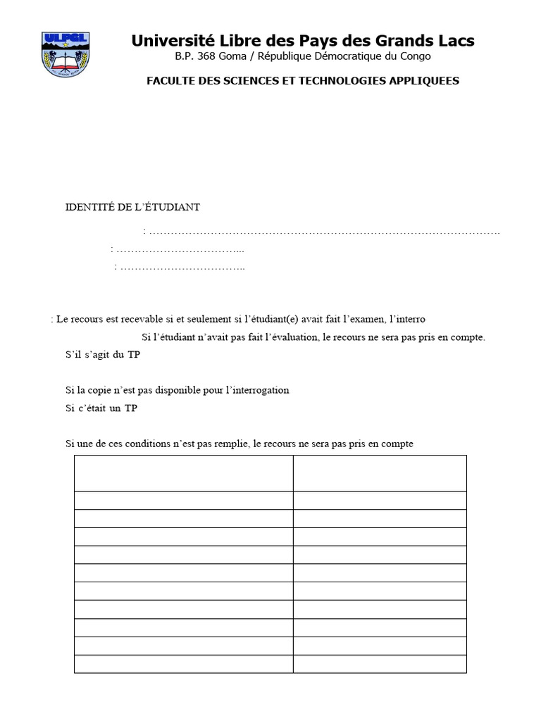 Fiche de Recours | PDF